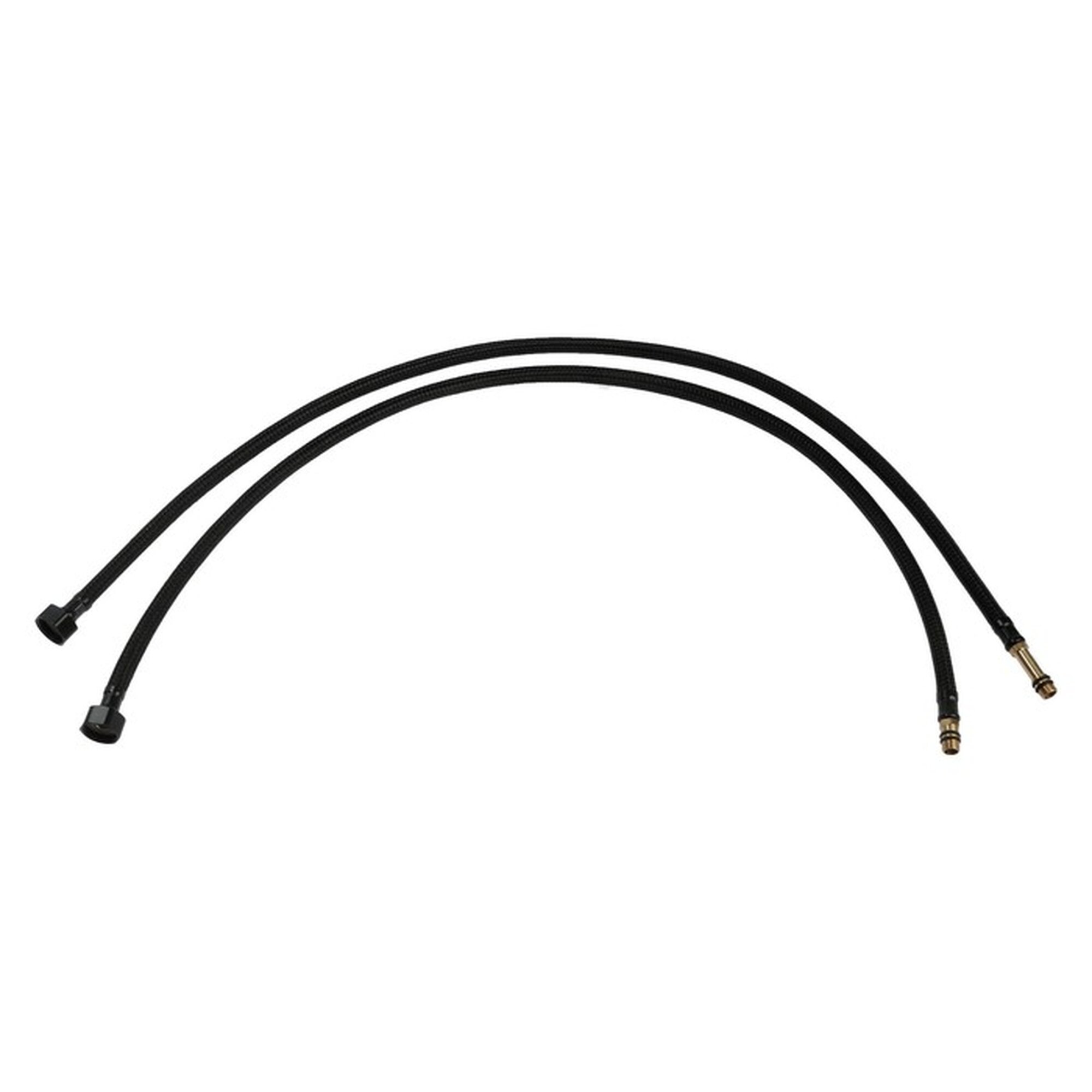 Подводка гибкая для смесителя ZEIN engr, нейлон, 1/2", М10, 80 см, набор 2 шт, черная