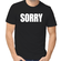Футболка Sorry, размер (68)9XL, черный