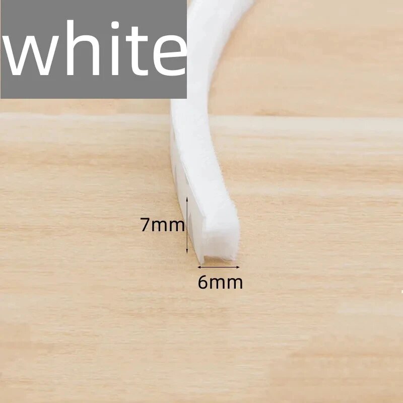 Самоклеящаяся уплотнительная лента White-7x6mm, 5 м