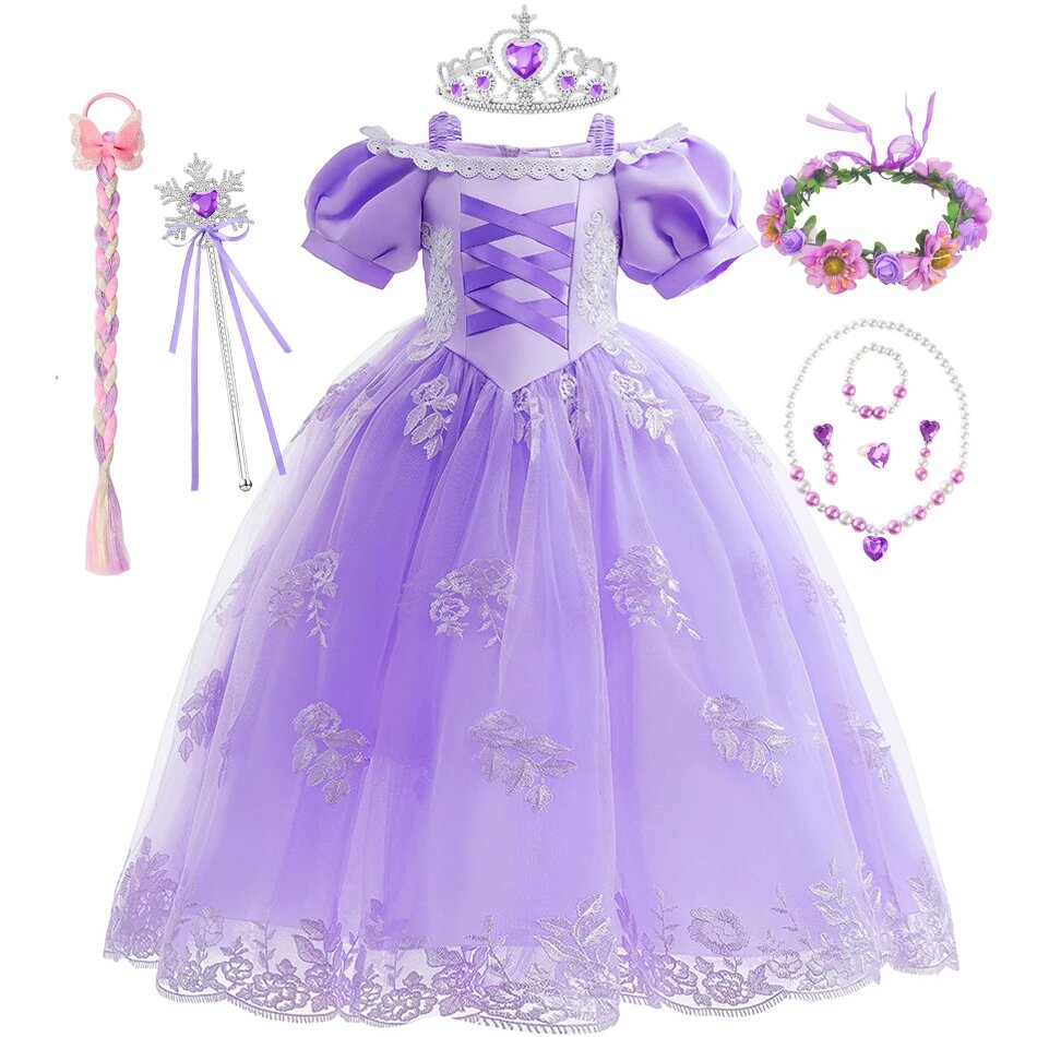 Костюм Рапунцель оllobebe 2T (Tag 100), Purple Rapunzel E