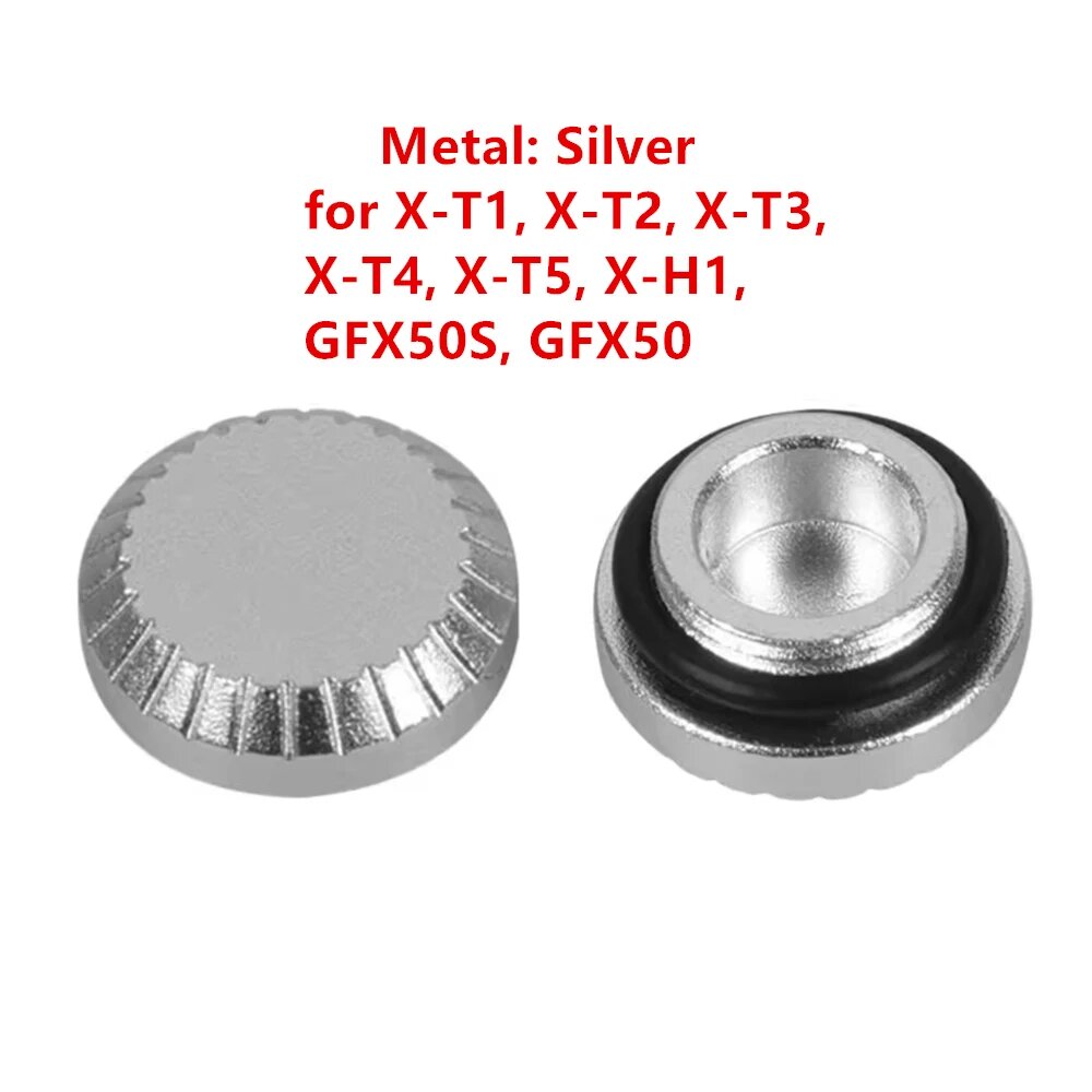 Qalart Крышка для терминала синхронизации Fujifilm XT2 XT3 XT4 Metal Silver PC Cap