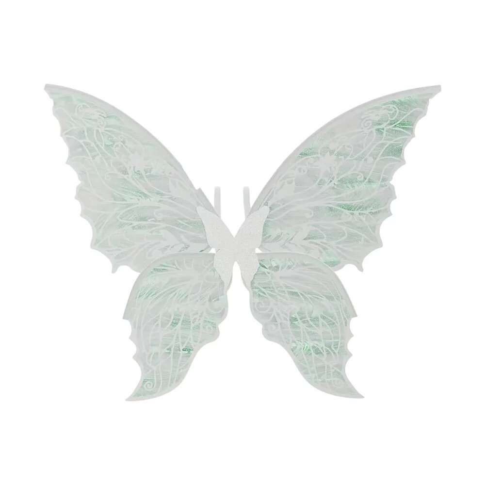 Крылья феи органза 80*48 см Белый, White