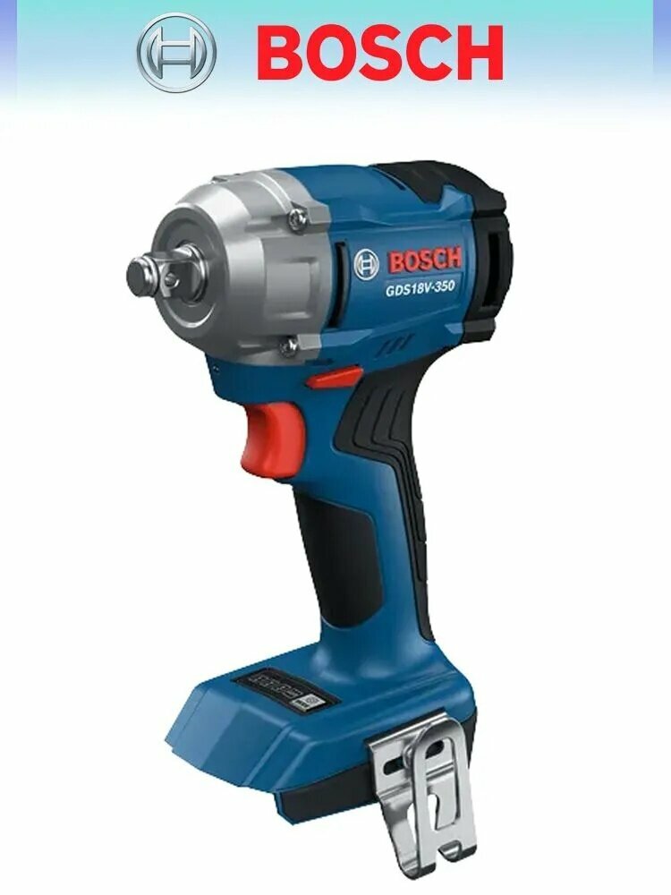 Bosch GDS18V-350 Аккумуляторный ударный гайковерт Professional: высокий крутящий момент, высокая ударная сила.