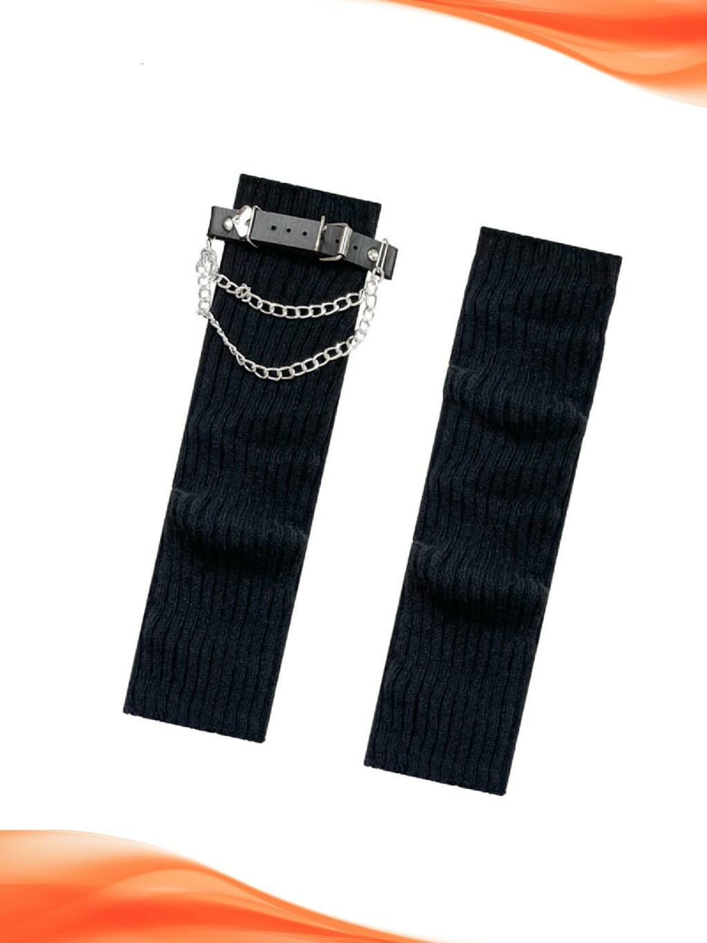 Готические гольфы в стиле панк, Черный