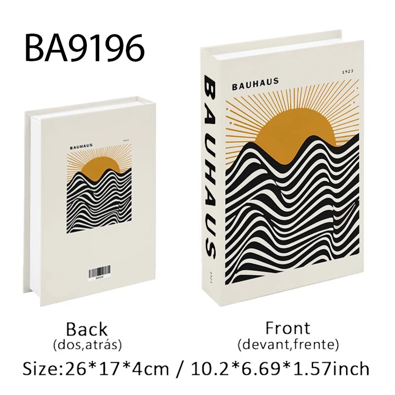Декоративная книга Bauhaus BA9196, белая