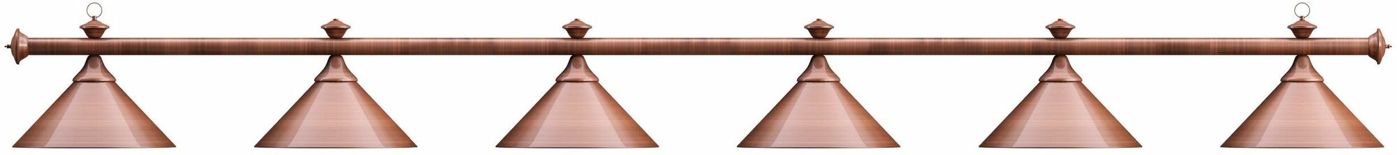 Weekend Лампа на шесть плафонов «Elegance» (бронзовая штанга, бронзовый плафон D35см)