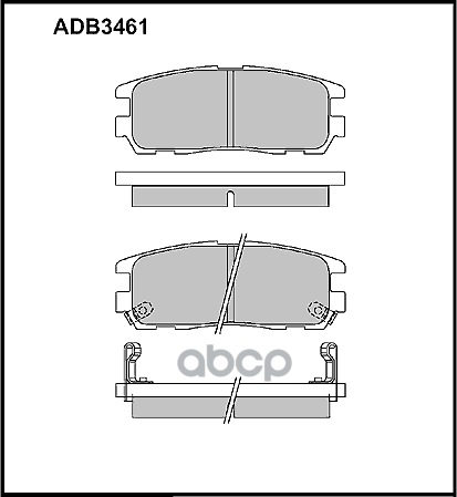 Колодки тормозные задние Opel Frontera A 92-> / Isuzu Trooper 83-91 / Haval H3 09-> H5 10-14 Safe ALLIED NIPPON арт. adb3461