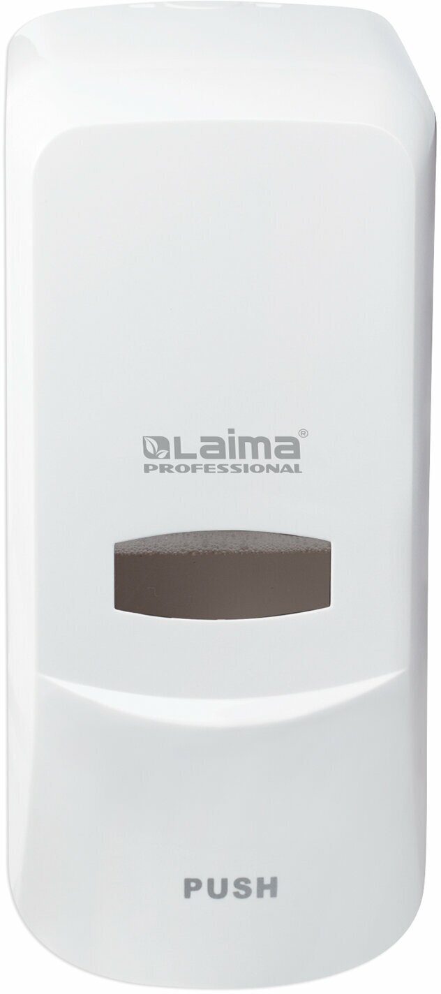 Дозатор для мыла-пены LAIMA PROFESSIONAL CLASSIC, наливной, 1 л, белый, ABS-пластик, 606681