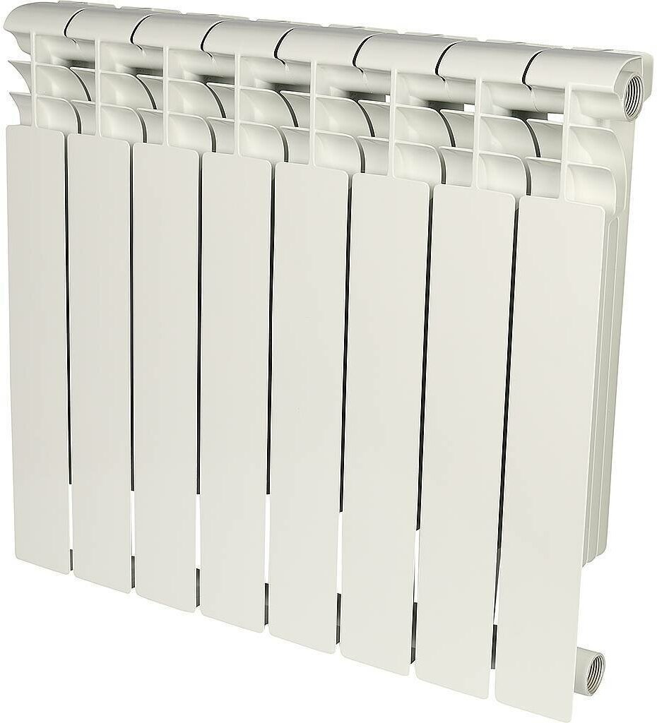 Profi 500 (AL500-80-80-100) 8 секции радиатор алюминиевый (RAL9016) ROMMER RAL-1210-050008