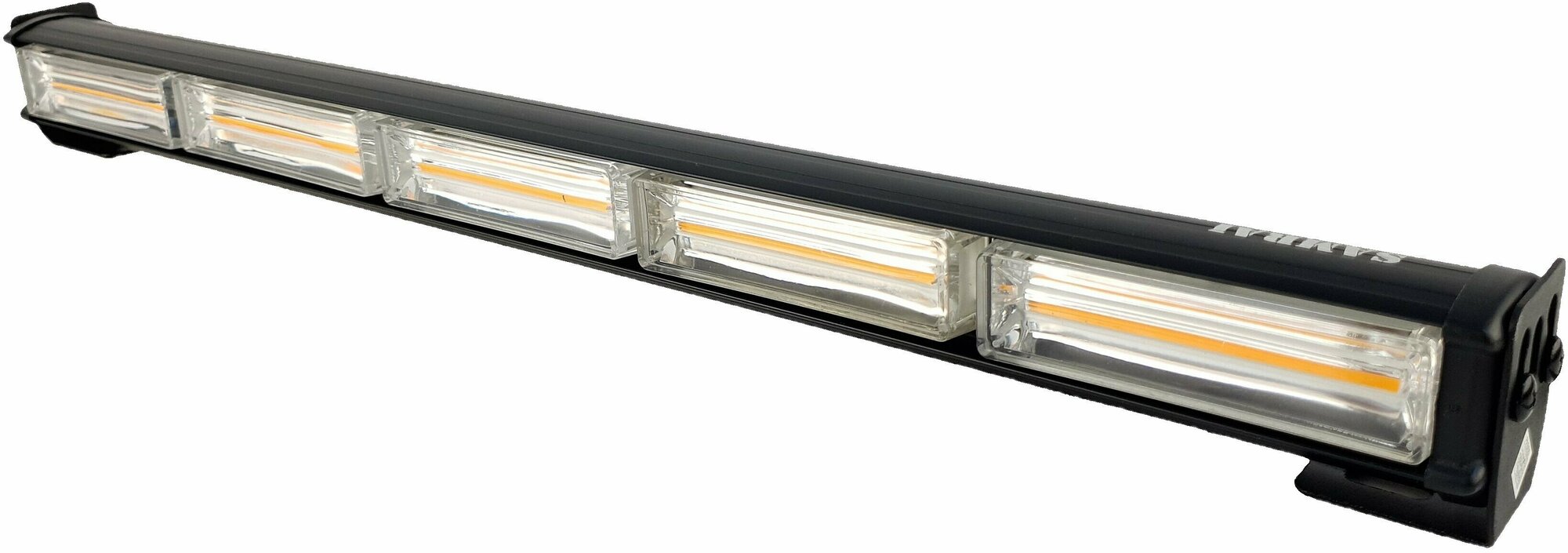 Проблесковая балка оранжевая светодиодная односторонняя Samrai SR-23-5COB/длина 560мм/ мигалка/ проблесковый маячок/ для спецтехники/ питание от прикуривателя 12-24в