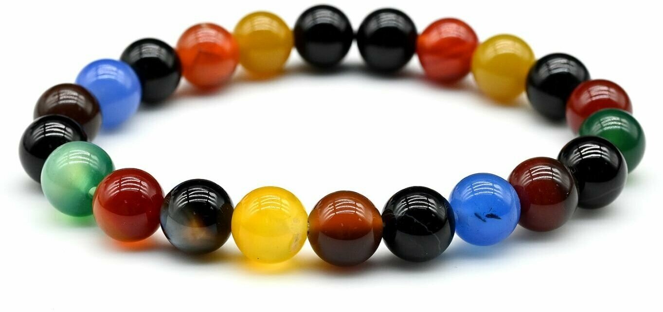 Браслет-цепочка, агат