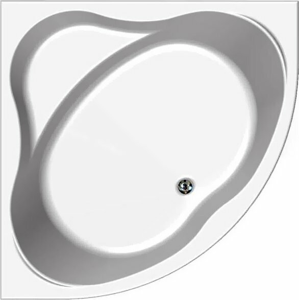 Акриловая ванна Aquanet Palau 00205535 140x140 см, угловая, пристенная, белая, четверть круга, с каркасом, для двоих