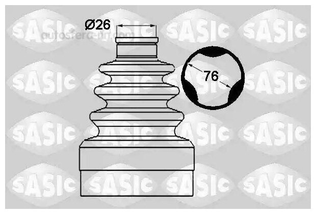 SASIC 1904019 Комплект пылника приводной вал