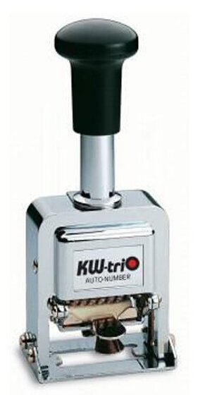 Нумератор Kw-trio 20700 металл корп: серебристый автоматический 7разр. 1стр.