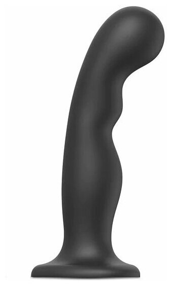 Черная насадка Strap-On-Me Dildo Plug P&G size XXL, Strap-on-me, силикон, черный