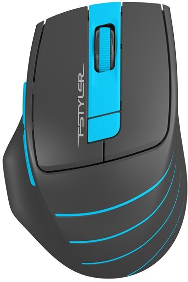 Мышь A4Tech Fstyler FG30 серый/синий оптическая (2000dpi) беспроводная USB (6but)