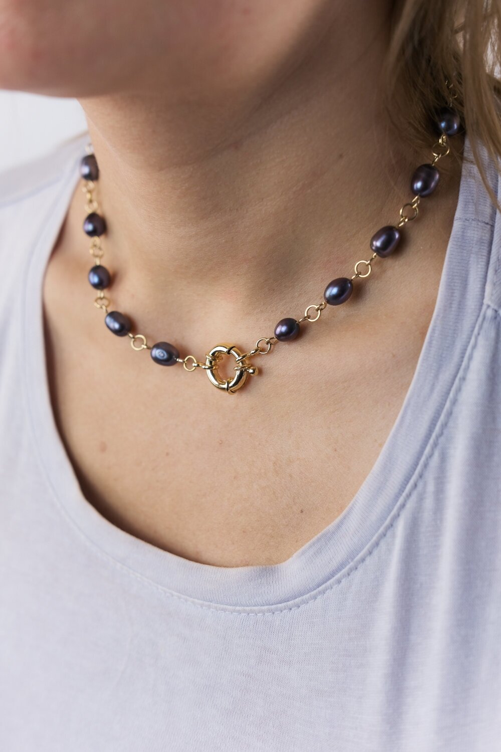 Колье, жемчуг барочный