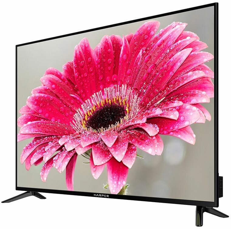 Телевизор Harper 58U750TS, диагональ 58 дюймов, 3840х2160, 4K, Smart TV, черный — фото 1