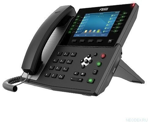 Fanvil X7C - IP телефон с бп, POE, 20 SIP линий, 60 клавиш быстрого набора, Bluetooth