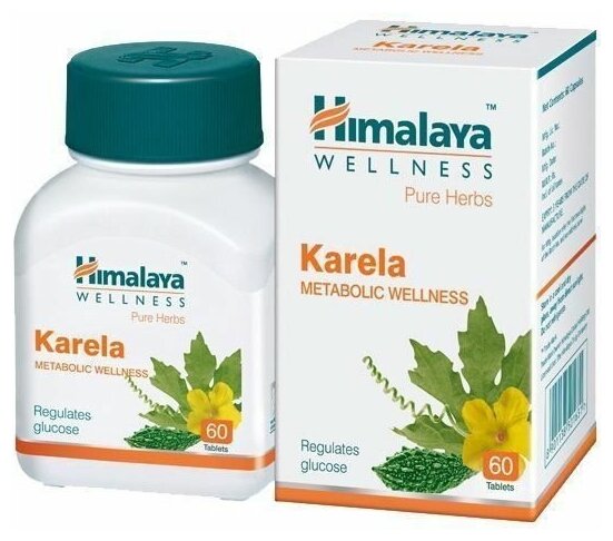 Карела (60 таб, 250 мг), Karela, произв. Himalaya
