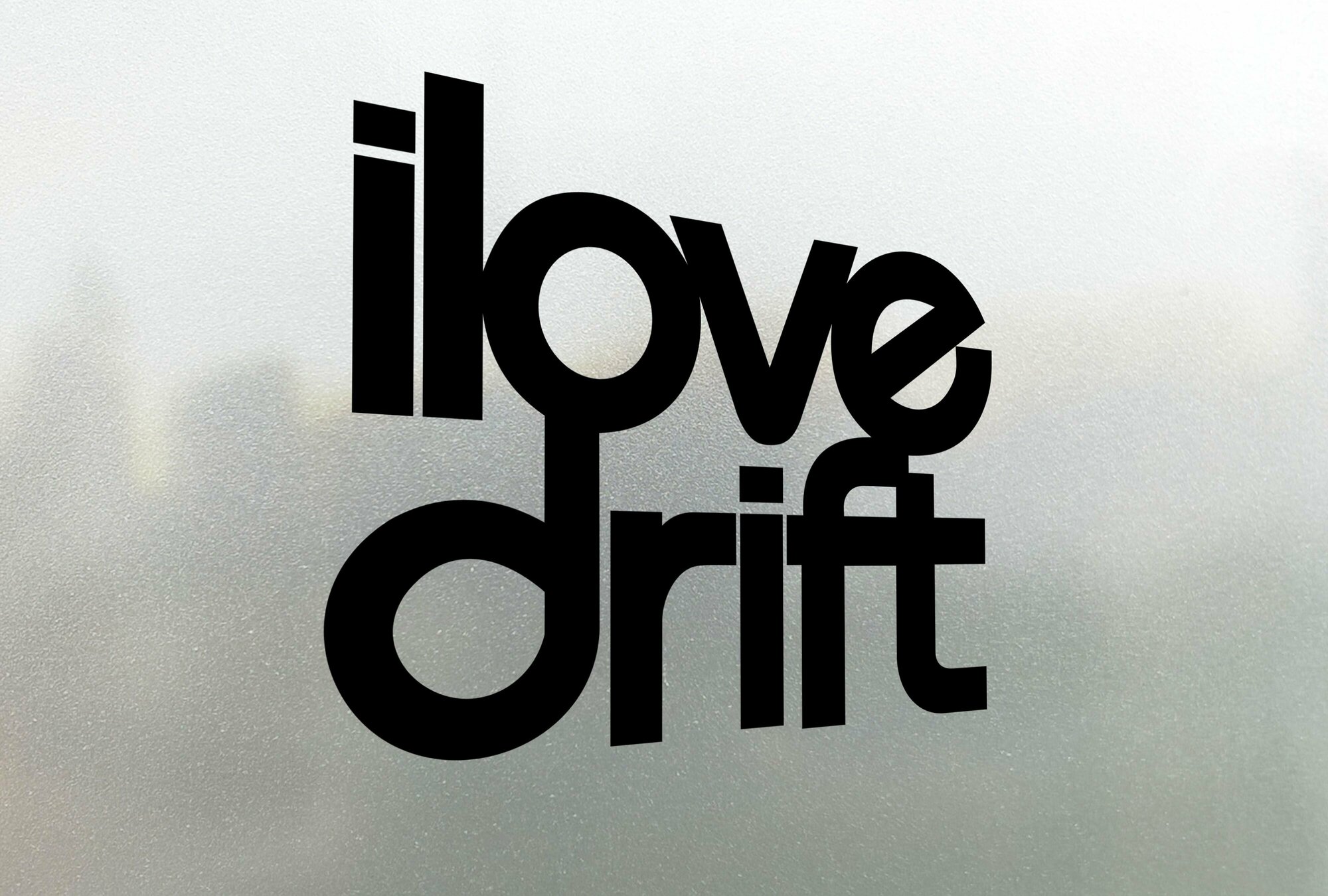 Наклейка на авто JDM I Love Drift 29x23