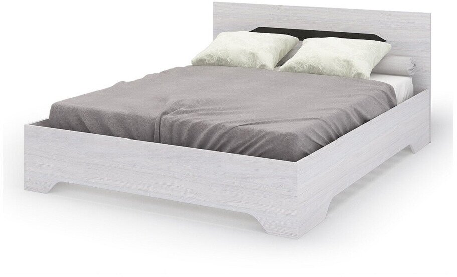 Валенсия 160х200 кровать КР 014 (1,64х0,85х2,06), дуб анкор светлый