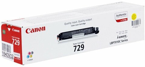 Тонер-картридж Canon Cartridge 729 (4367B002) жел. для LBP-7010C, 279476