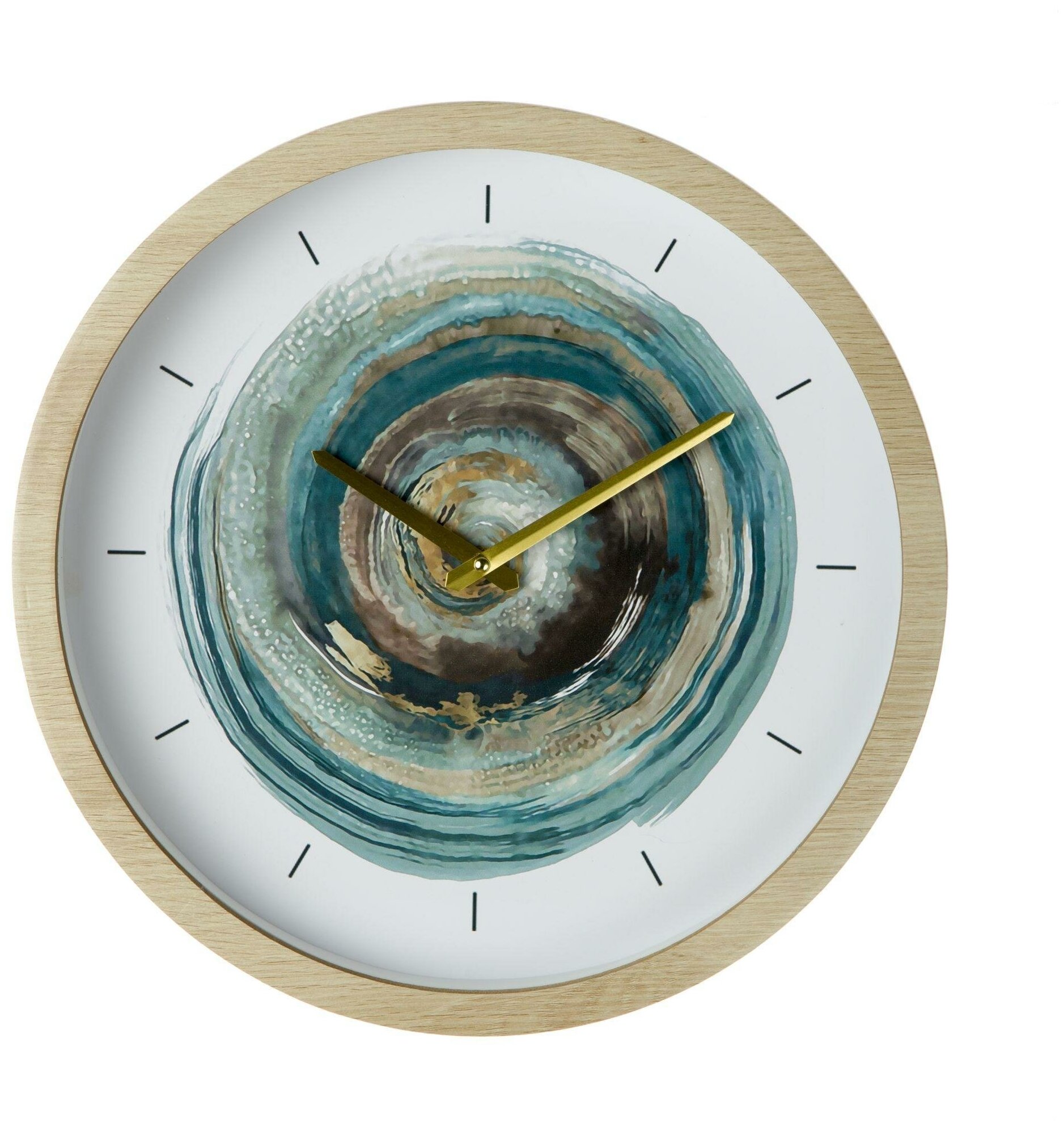 Настенные часы Aviere Wall Clock 25542, МДФ, кварцевые, плавный ход