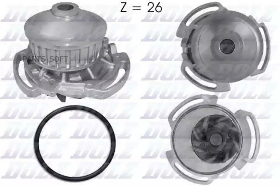 DOLZ A159 Помпа водяная AUDI 80 ()