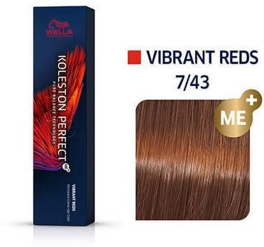 Wella Koleston 7/43 Красный тициан ME+