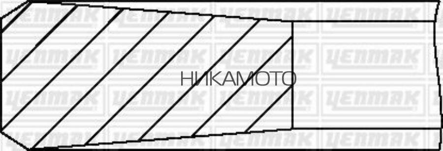 YENMAK 9109838040 кольца поршневые! d88.4 2.5x2x2.5 +0.40\ Fiat Ducato 2.3JTD F1AE0481C 02>