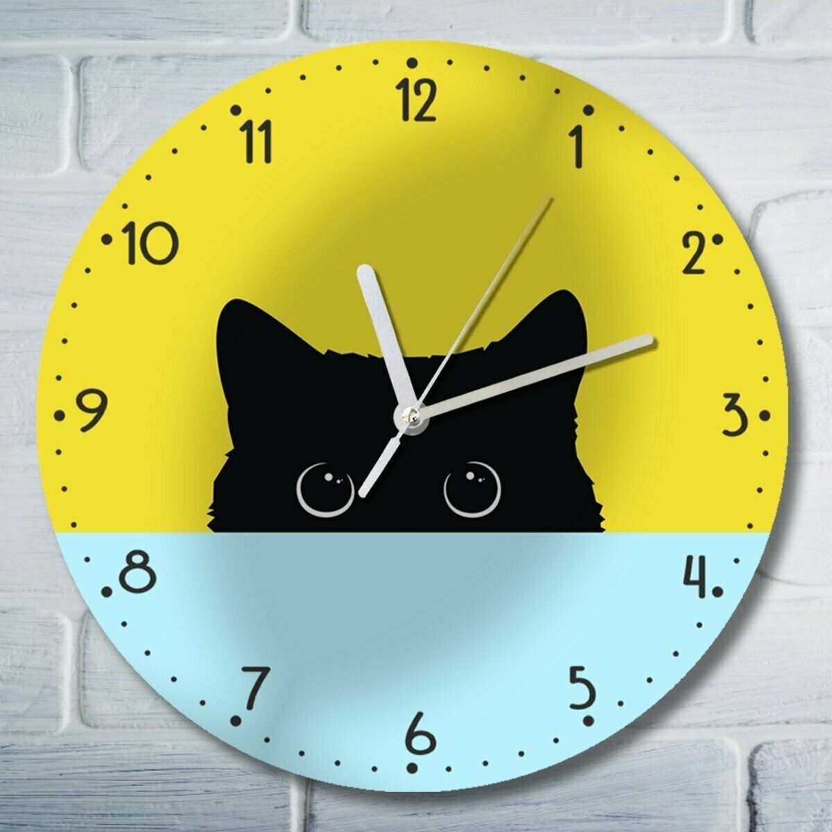 Настенные часы УФ с рисунком животные кот милота - 3005