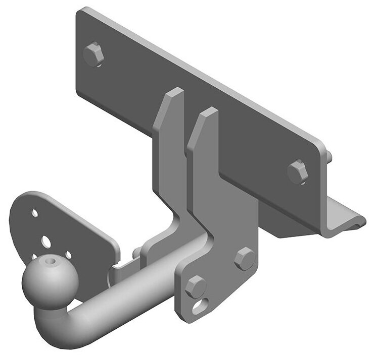 Фаркоп AvtoS для TAGAZ TAGER (2008) с универсальной электрикой и сертификатом в комплекте, арт.(TD 113+electr)