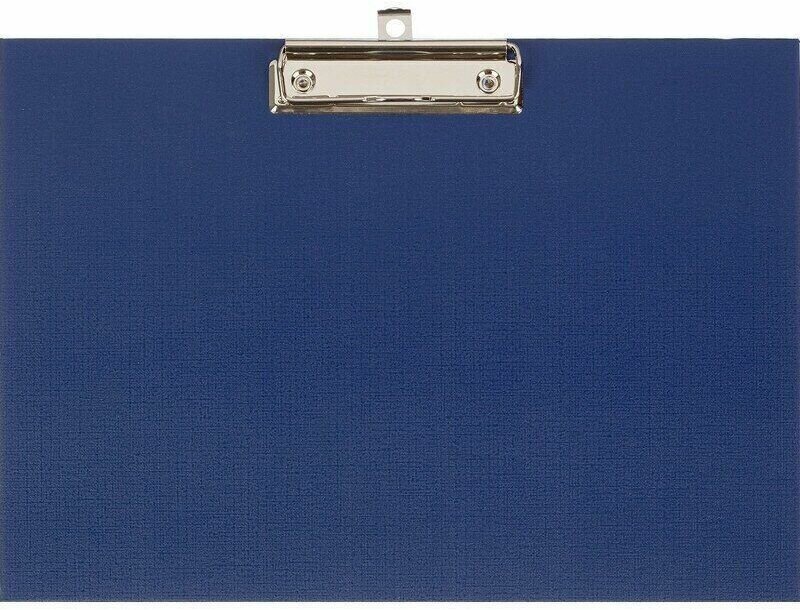 Планшет с зажимом А4 синий, горизонтальный