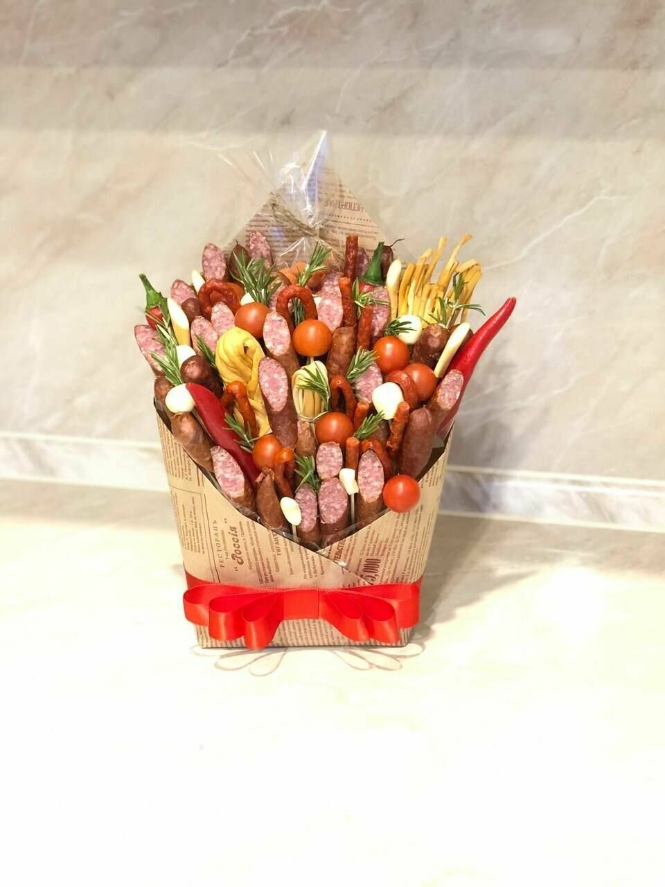 Букет из колбасы / Подарок мужчине