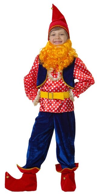 Карнавальный костюм Гном Весельчак, рост 146 см, Батик, 434-146-72