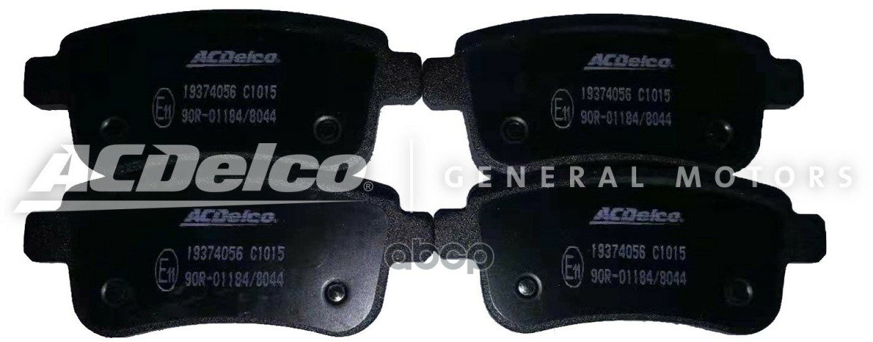 Колодки тормозные дисковые задние / RENAULT Fluence, Megane 8~ ACDelco арт. 19374056
