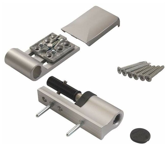 Петля Maxbar KT-V наплав 15-20мм, Серебристый матовый