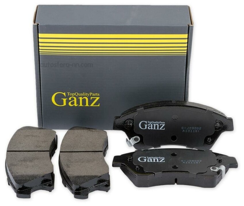 GANZ GIJ09002 Колодки тормозные передние для CHEVROLET Cruze (R15) /OPEL ASTRA J 08- GANZ GIJ09002