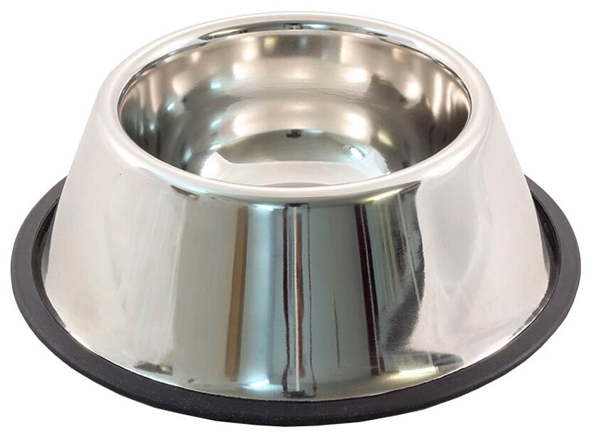 TRIOL миска металлическая на резинке для собак породы пудель, кокер-спаниель (0,8 л)