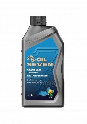 S-OIL 7 GEAR LSD 75W90 1L масло трансмиссионное API GL-5, для обычных LSD OEM-производителей. шт. S-Oil арт. E107790
