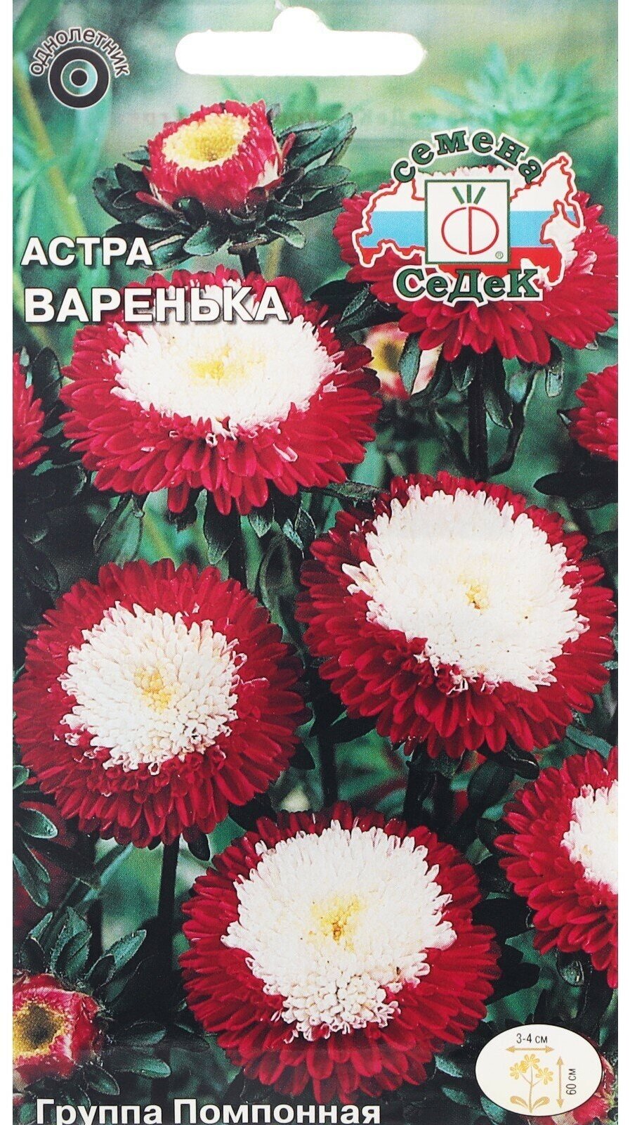 Семена Цветов Астра «Варенька» 0.2 г