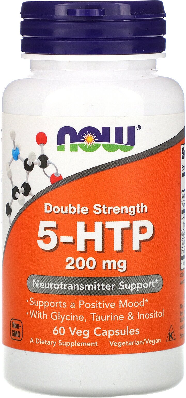 5-HTP 200 мг 60 капсул (Now Foods)