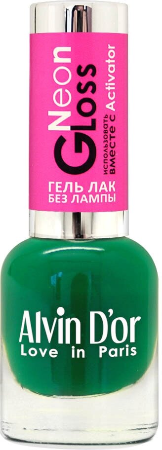 Alvin D'or, Лак для ногтей Гель Neon Gloss тон-4404