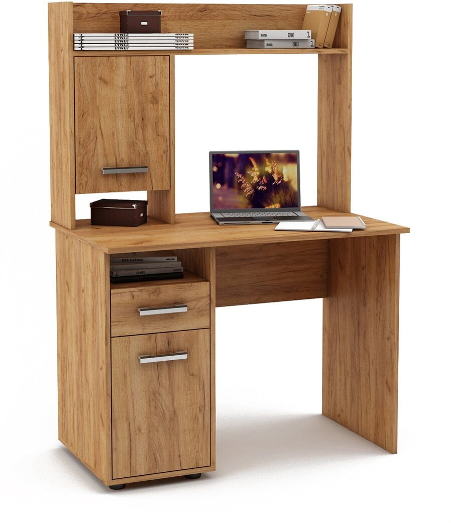 Стол письменный, стол компьютерный Остин (Ливерпуль) 10 дуб золотистый