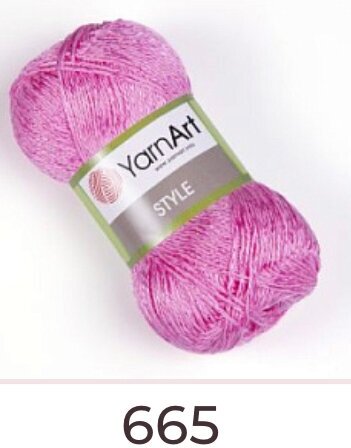 Yarnart style 67% хлопок 33% вискоза;50гр-185м(5 мотков)