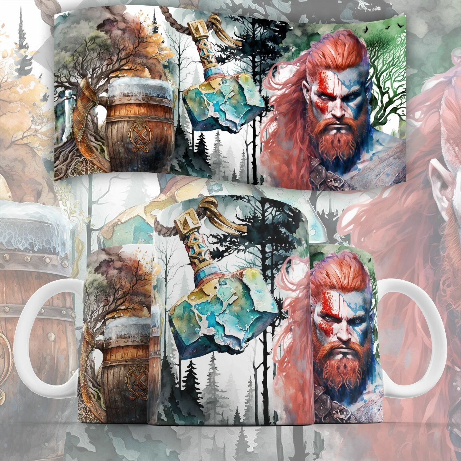 Кружка "Vikings / Викинги" Forte Print 330мл