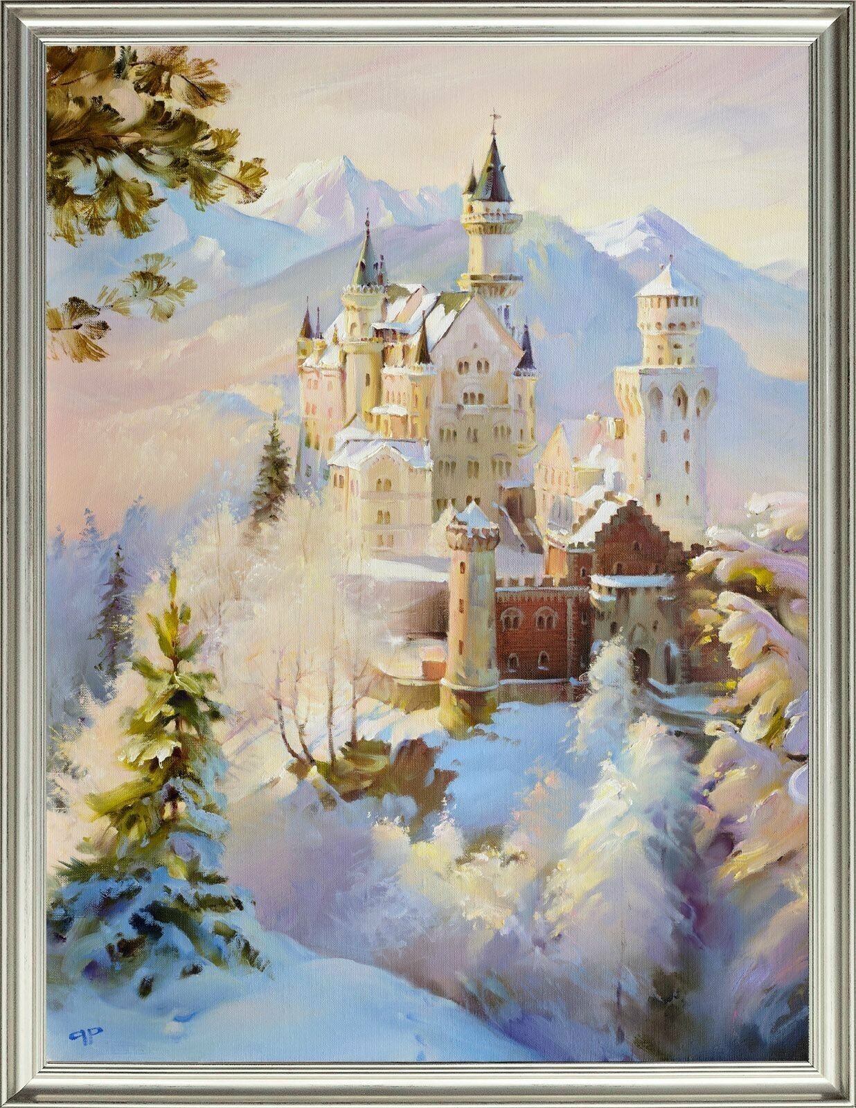 Картина, "Neuschwanstein", 50х70 см, художник - Романов Роман. Арт. РР25-50х70