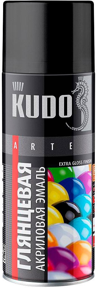 Эмаль аэрозольная Kudo Arte хаки глянцевая RAL 6014 520 мл (KU-A6014)
