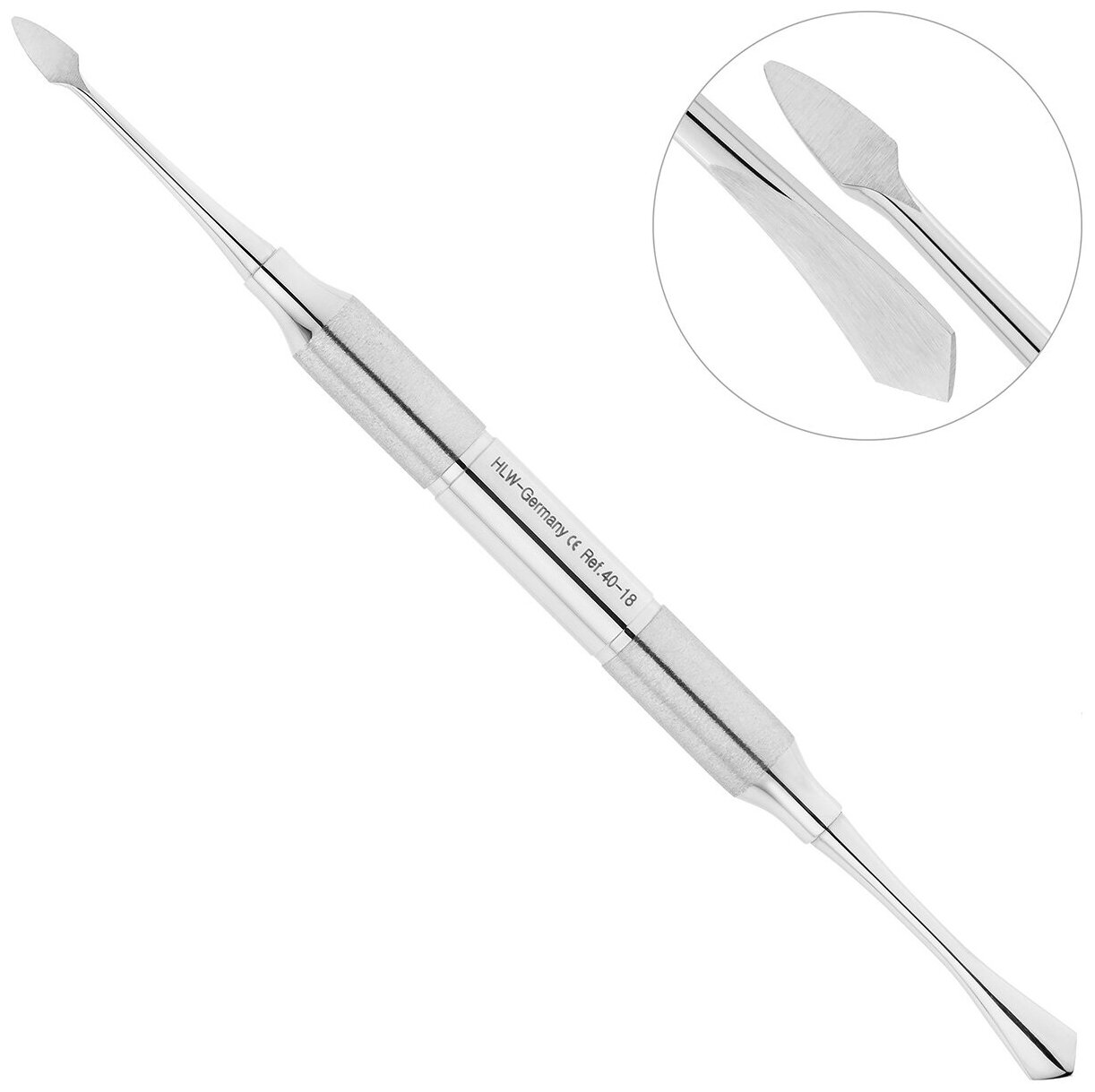 Распатор, ручка DELUXE, диаметр 10 мм, 40-18*